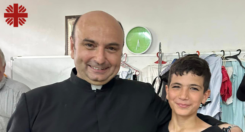 Fr Gabriel reunited with his congregation in Gaza | SCIAF
